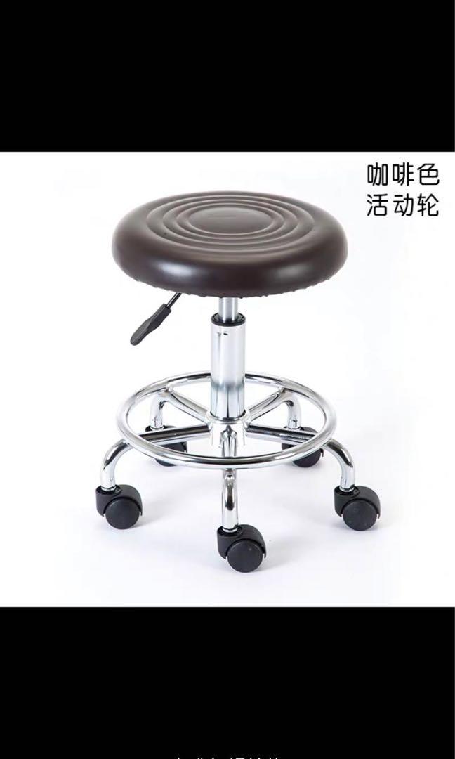 Round chair with wheel, Furniture & Home Living, Furniture, Chairs on ...