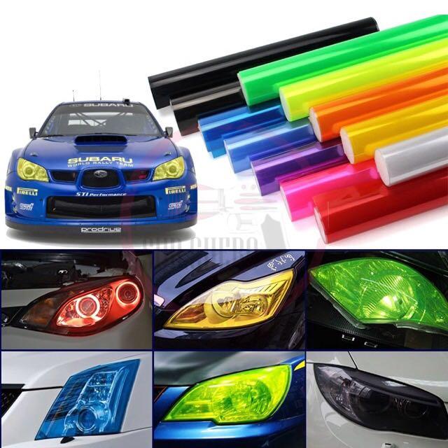 SC257 Sticker Tinted Lampu Depan Belakang Signal Kereta Motor Motosikal ...