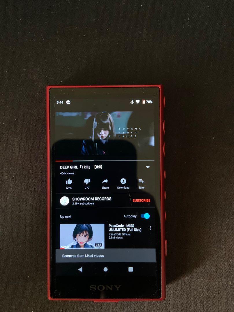 Sony Walkman NW-A105/A100 (16GB/RED) DAP, Audio, Portable Music Players ...