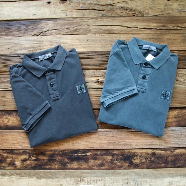 stone island washed polo shirt mens, Men's Fashion, Tops & Sets ...