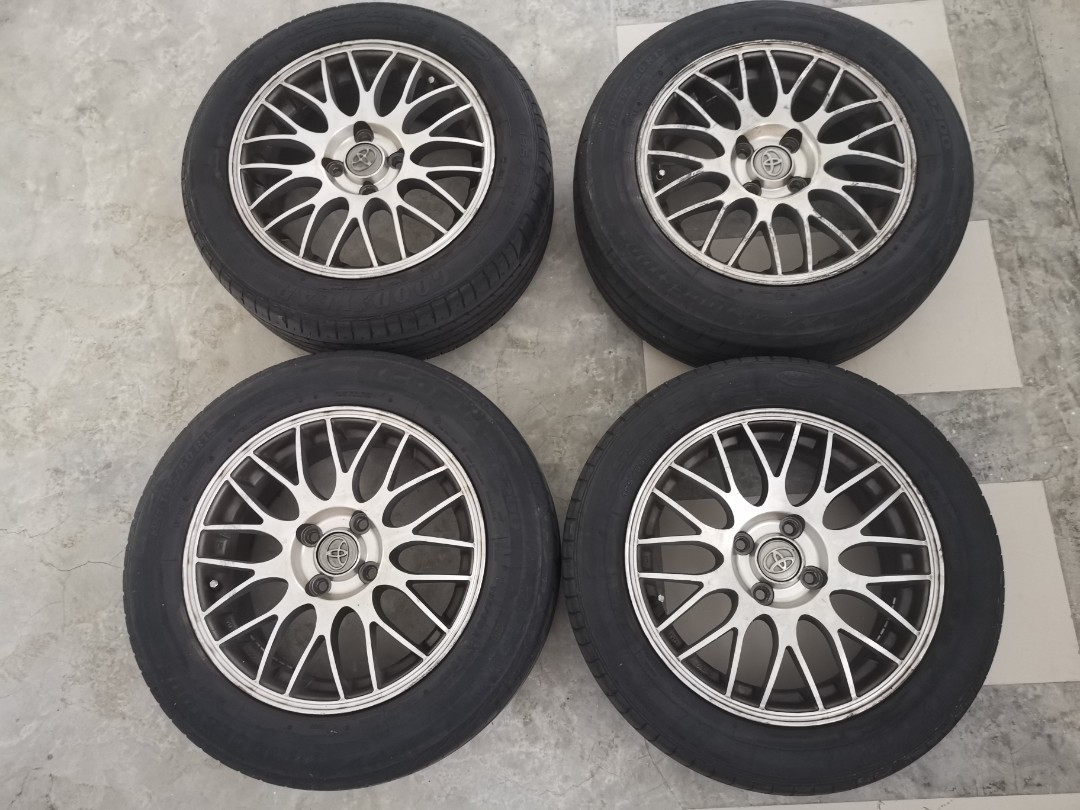 Toyota Vios Stock Rims, Car Accessories, Tyres & Rims on Carousell