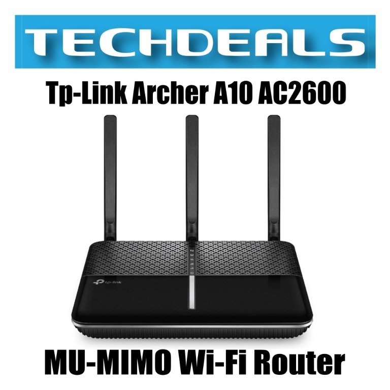 Tp-Link Archer A10 AC2600 MU-MIMO Wi-Fi Router, Computers & Tech, Parts ...