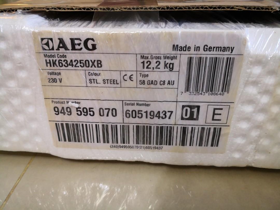 100% Authentic AEG® Germany Premium Induction Hob HK634250XB, TV & Home ...