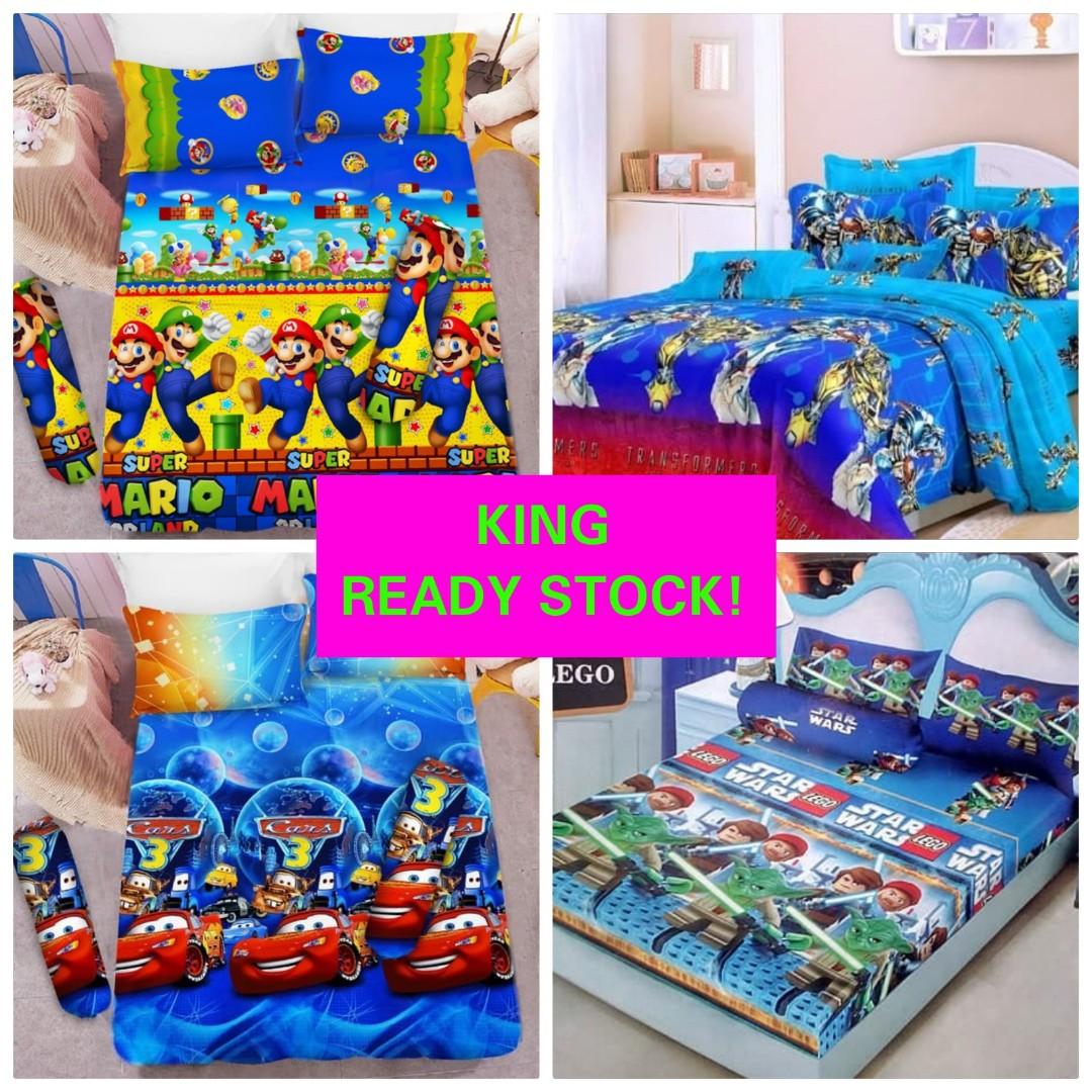 1set$23 Spongebob SquarePants Super Single Bedsheet set, Babies & Kids ...
