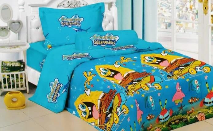 1set$23 Spongebob SquarePants Super Single Bedsheet set, Babies & Kids ...