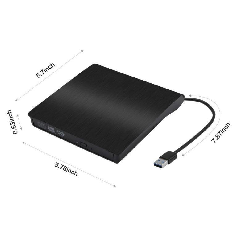 7780) External CD Drive USB 3.0 Portable Slim External DVD Drive, Gipow ...