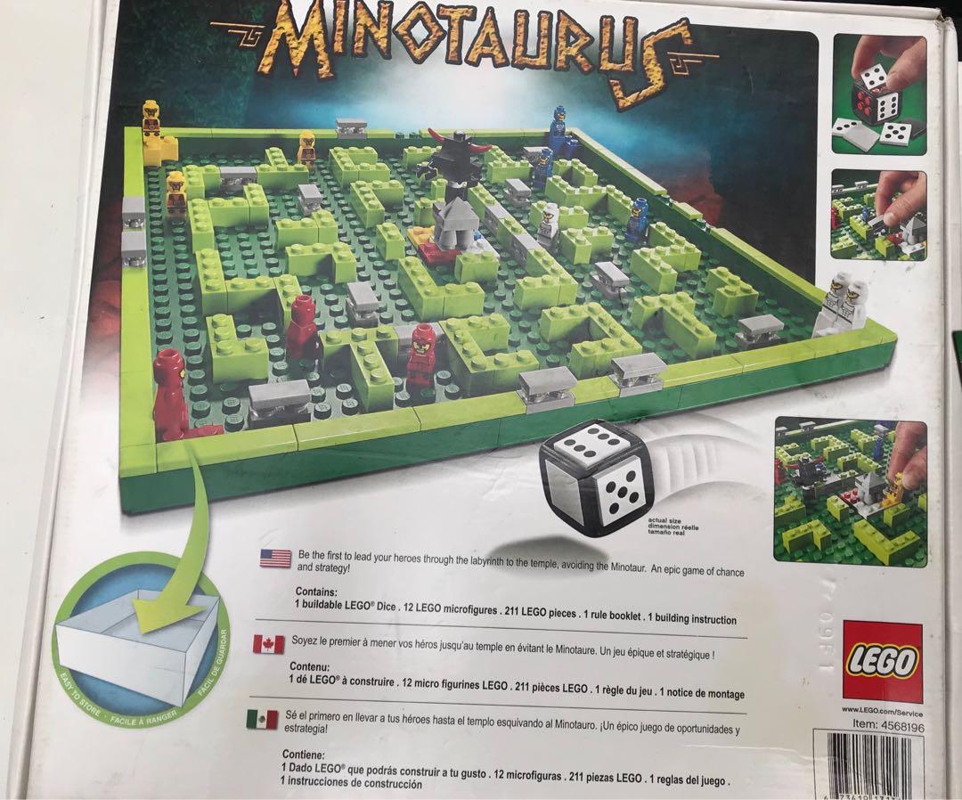 平售 絕版 Lego 3841 Minotaurus Board Game 迷宮棋遊戲 可以4個人玩, 玩具 & 遊戲類, 玩具 ...