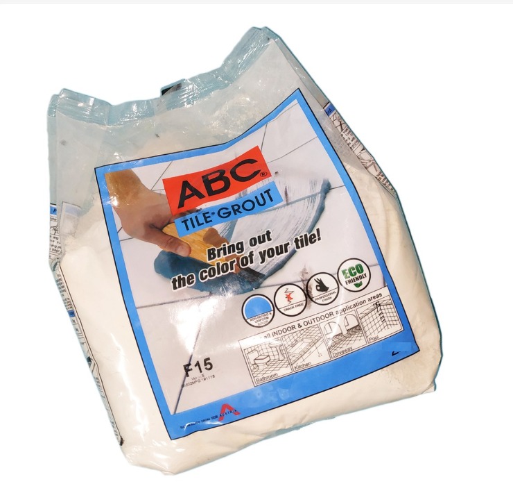 ABC TILE GROUT F15 WHITE 1 KILO, Commercial & Industrial, Construction ...