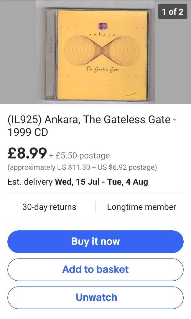 Ankara The Gateless Gate CD, TV & Home Appliances, TV & Entertainment, TV Parts & Accessories on ...