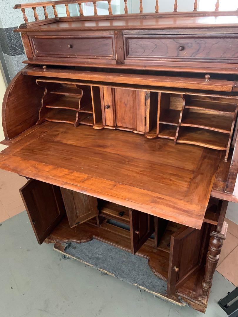 Authentic Antique study table cabinet with free delivery, Furniture ...
