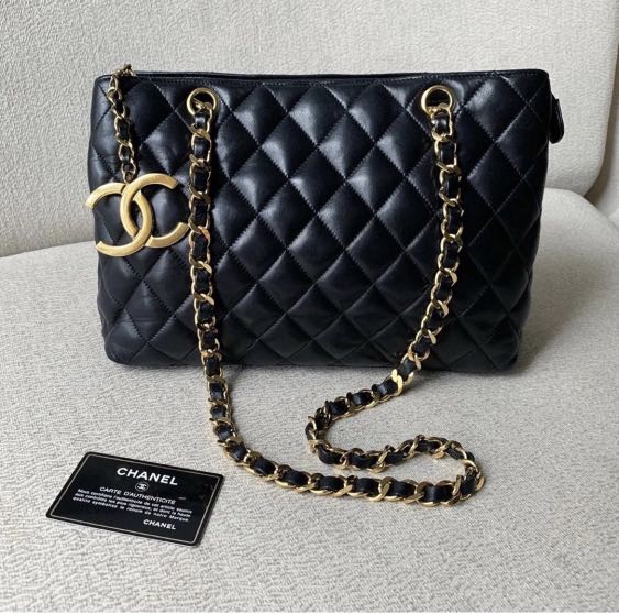 AUTHENTIC CHANEL Big CC Shoulder Tote Bag, Luxury, Bags & Wallets ...