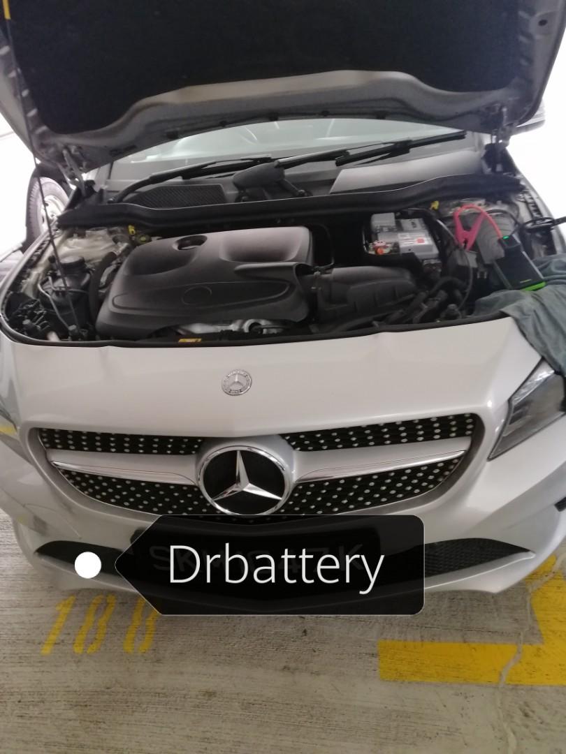 Onsite replacement - Auxiliary AGM battery -Merz Cla, W204, jaguar ...