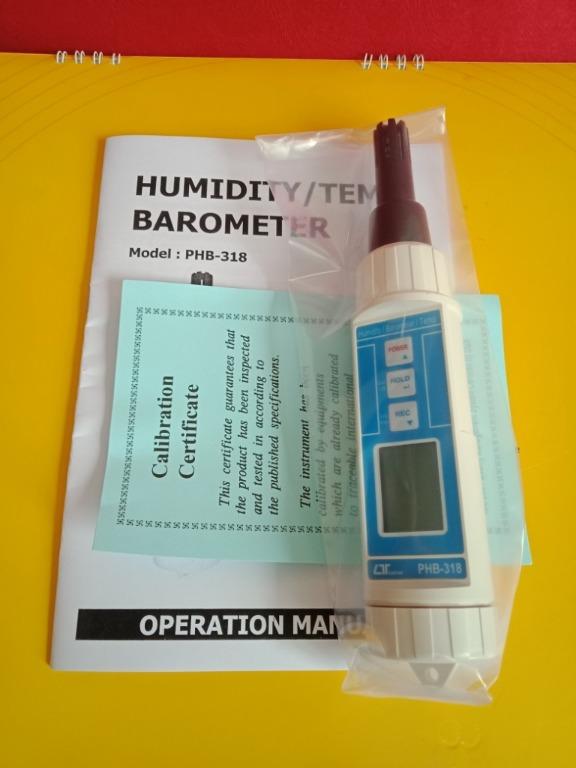 Barometer, Digital Barometer, Temperature & Humidity Meter, Hygrometer ...