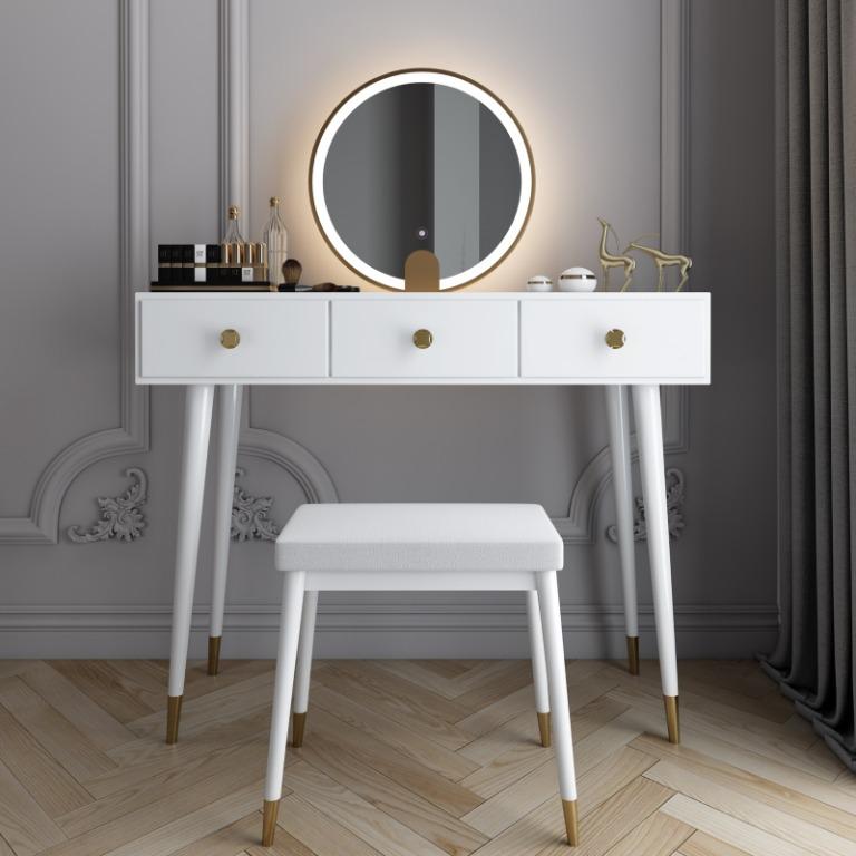 Blake Vanity Table Set | Vanity Desk Set | Dressing Table [SG STOCK ...