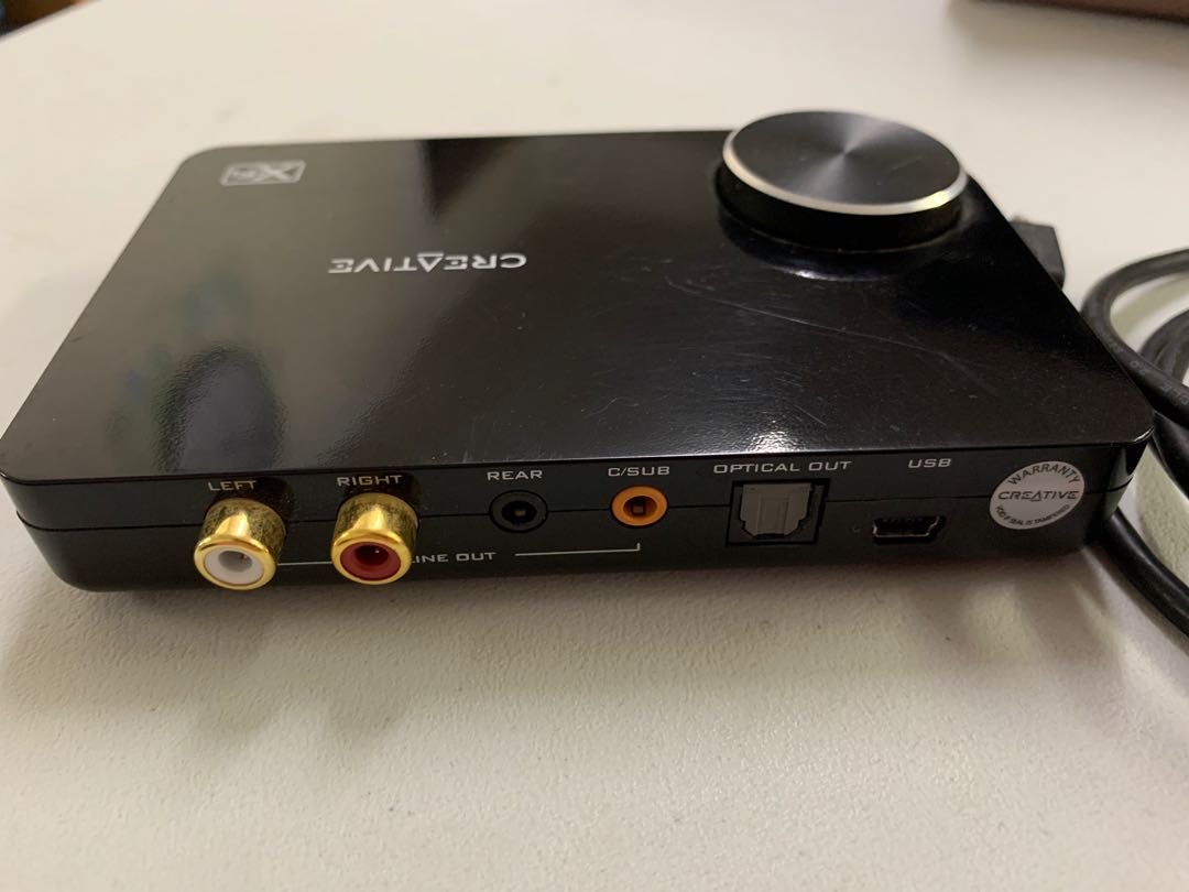 Creative X-Fi SB1090 external USB sound card, Audio, Portable Audio ...