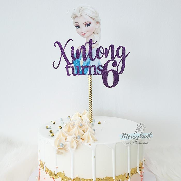 Customised Party Cake topper Cartoon characters Birthday Decoration ...