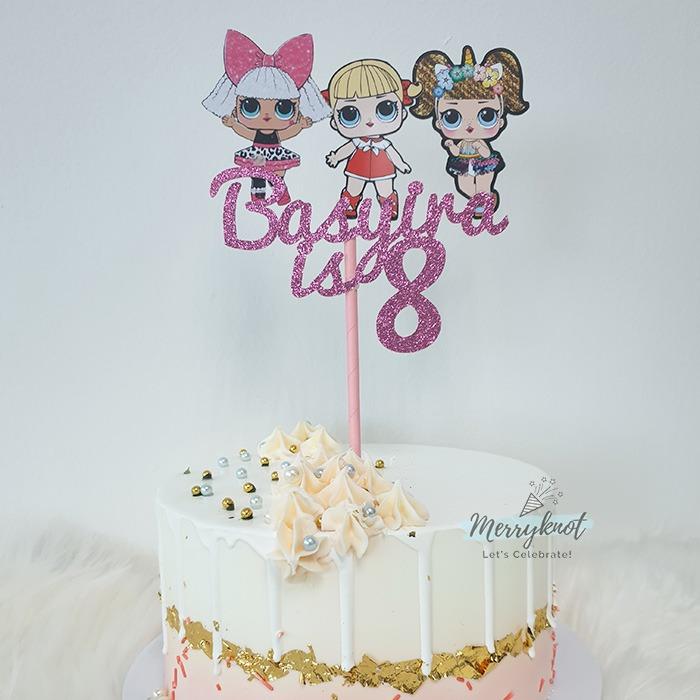 Customised Party Cake topper Cartoon characters Birthday Decoration ...