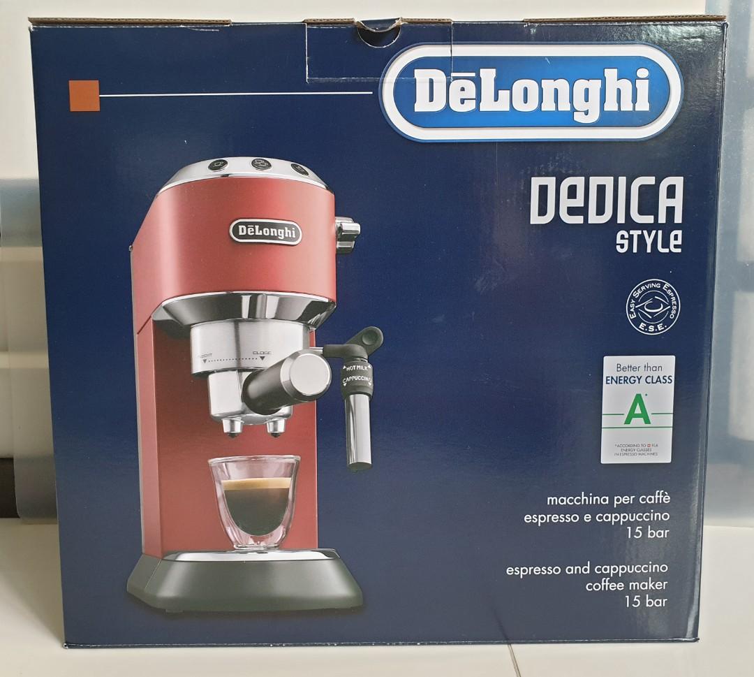 Delonghi Dedica Red Coffee Machine, TV & Home Appliances, Kitchen ...