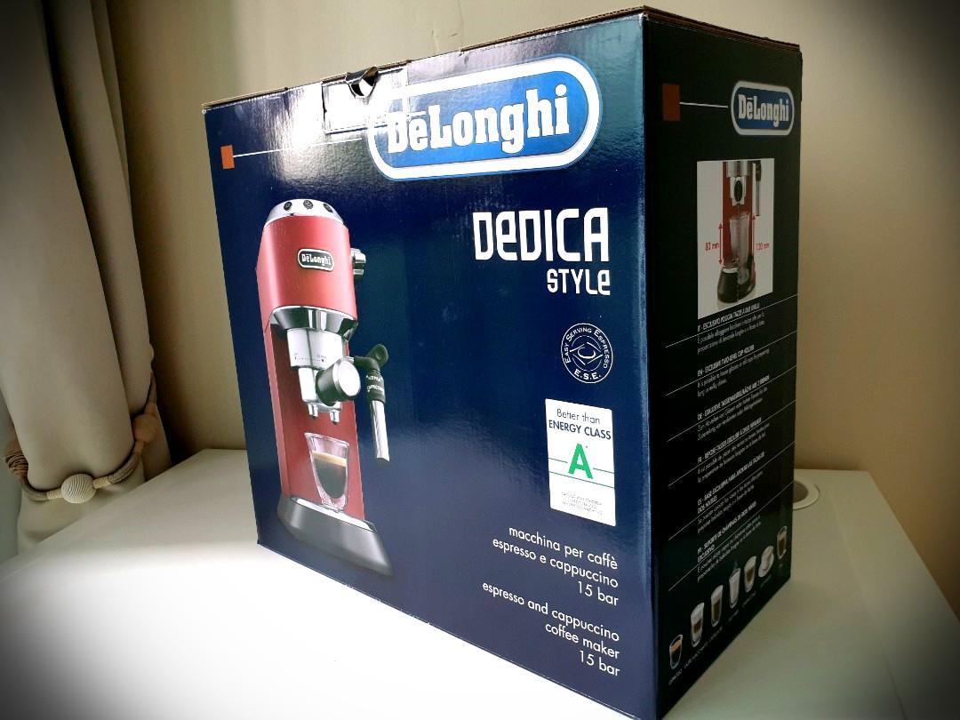 Delonghi Dedica Red Coffee Machine, TV & Home Appliances, Kitchen ...