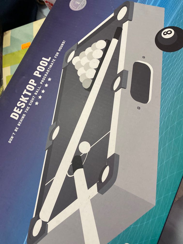 Desktop pool from typo, Hobbies & Toys, Toys & Games on Carousell
