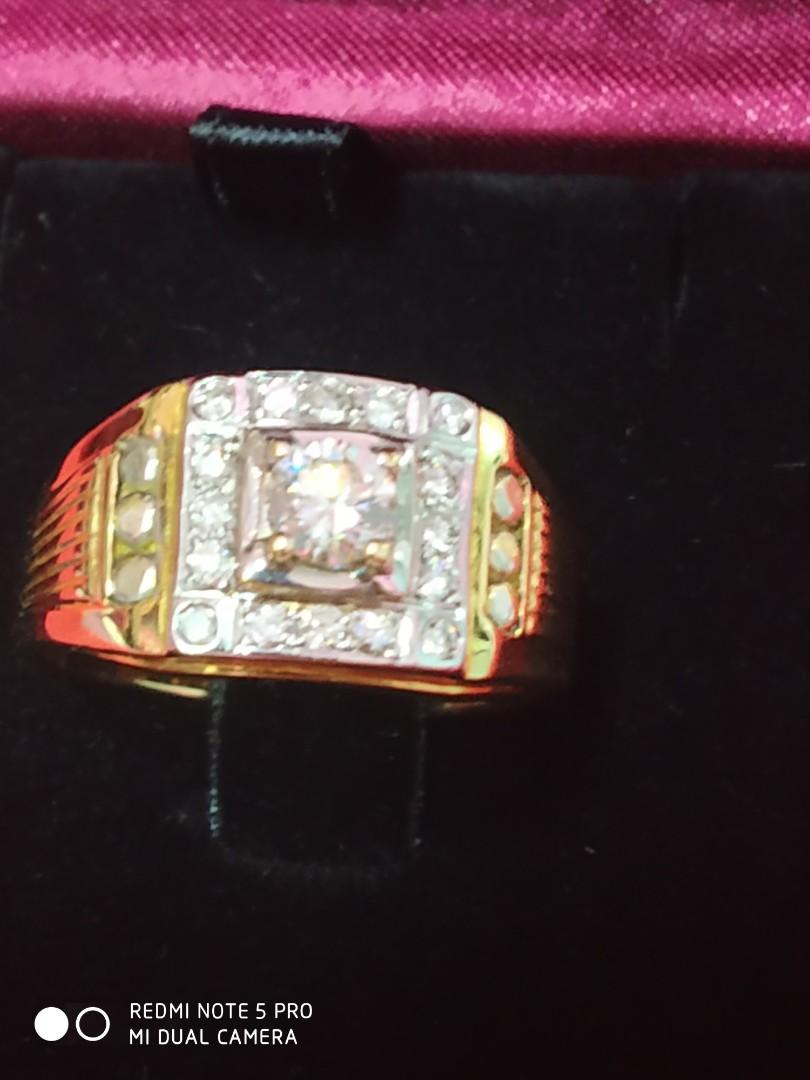 Diamond Ring 18k 750, Women's Fashion, Jewellery, Rings on Carousell