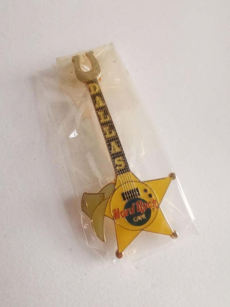 HARD Rock Cafe HRC Pin Pals DALLAS Horseshoe Cowboy Hat Yellow Star LE ...