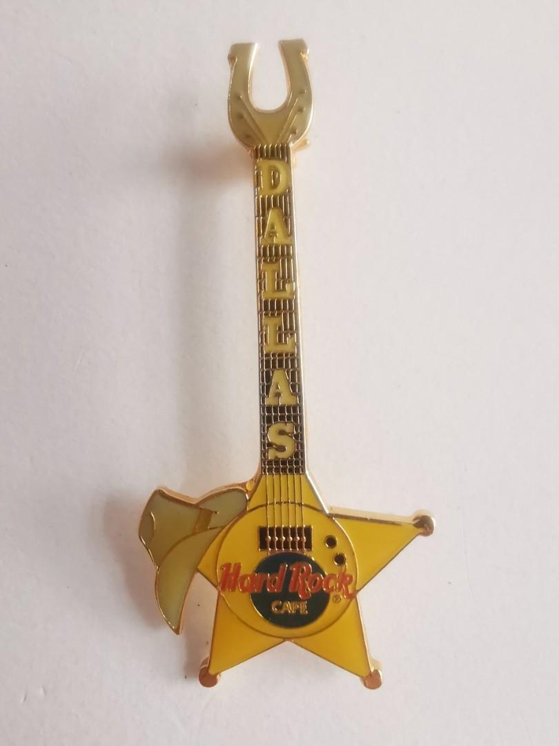 HARD Rock Cafe HRC Pin Pals DALLAS Horseshoe Cowboy Hat Yellow Star LE ...