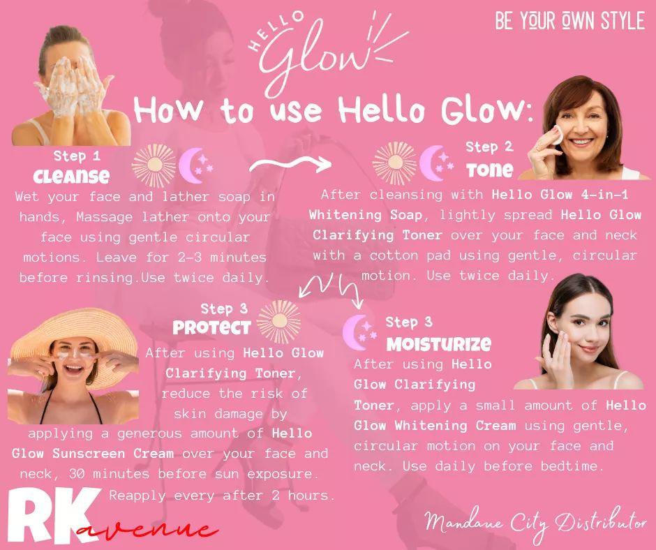 HELLO GLOW WHITENING SET, Beauty & Personal Care, Face, Face Care on ...