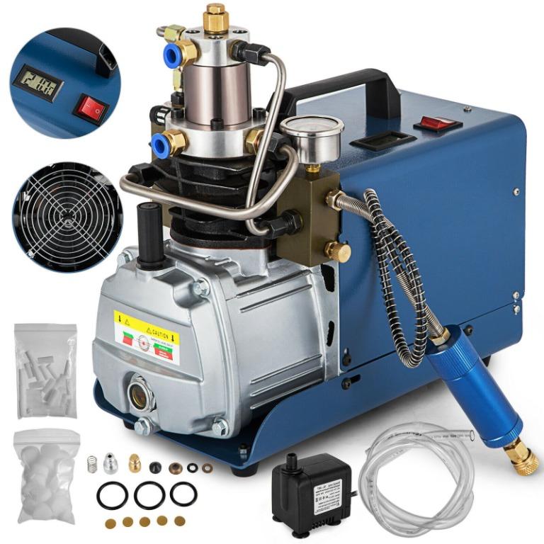 High Pressure Air Pump Electric Set 300bar 30mpa 4500psi Air Compressor ...