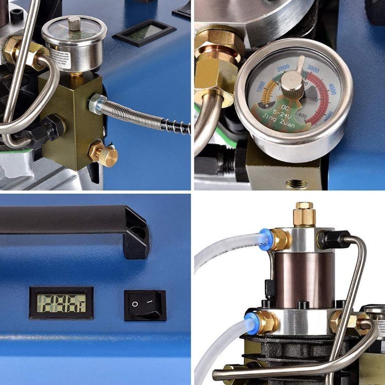 High Pressure Air Pump Electric Set 300bar 30mpa 4500psi Air Compressor ...