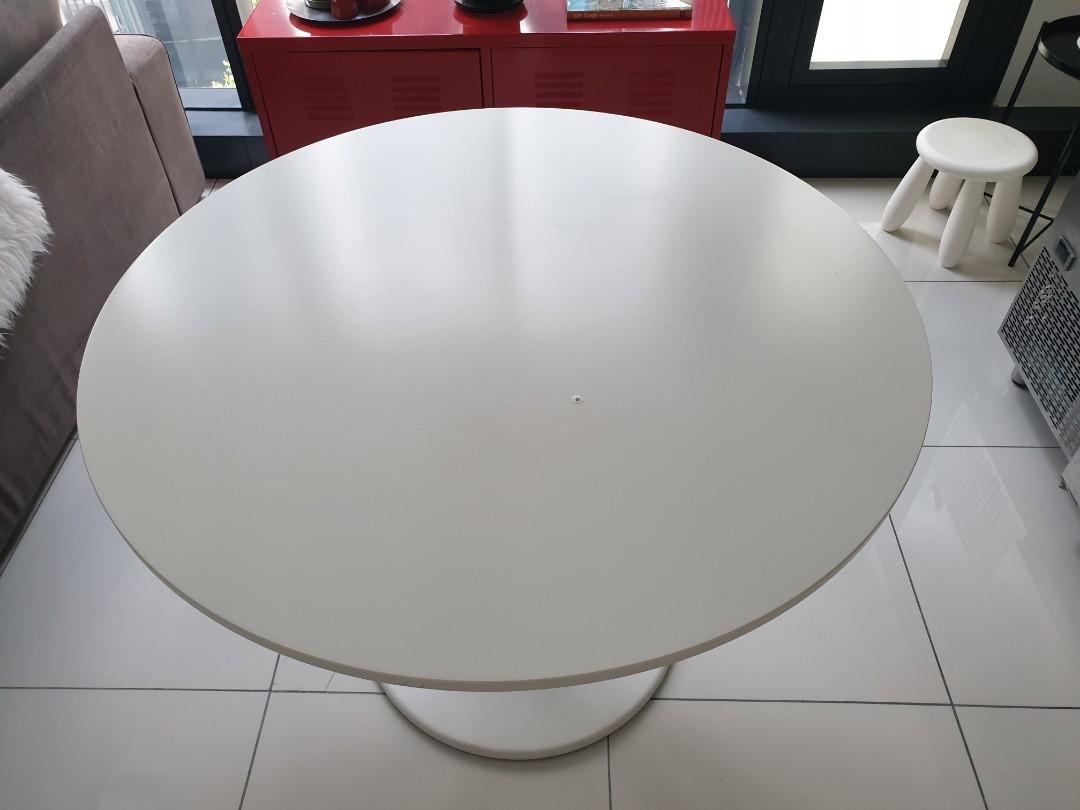 IKEA DOCKSTA round dining table only - MEJA sahaja, Furniture & Home ...