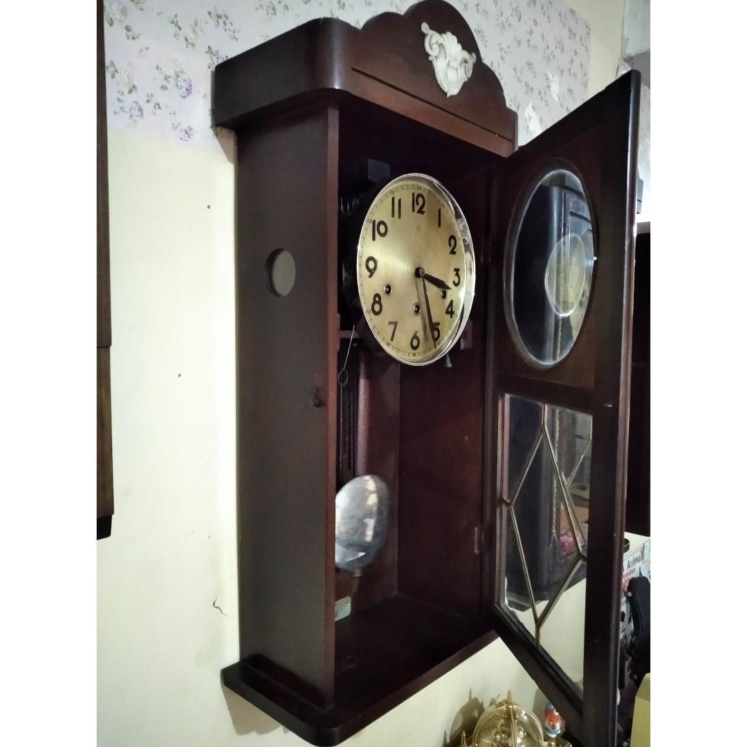 Jam Dinding Antik / Junghans W64, Antik, Jam & Perhiasan di Carousell