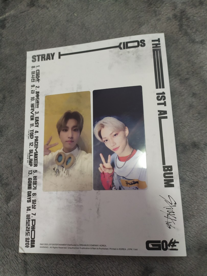 JISUNG AND FELIX SKZ GO ALBUM LIMITED SYNNARA POB, Hobbies & Toys ...