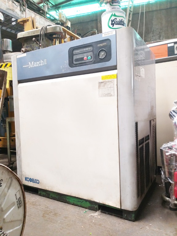 Kobelco Airmate MarchII Screw Compressor CM8B-5 10hp, Commercial ...