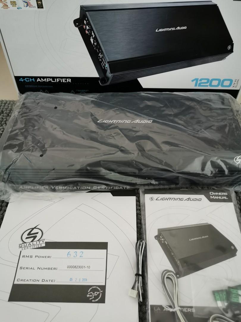 Lightning Audio L-4600 High-Powered Amplifier, Auto Accessories on ...