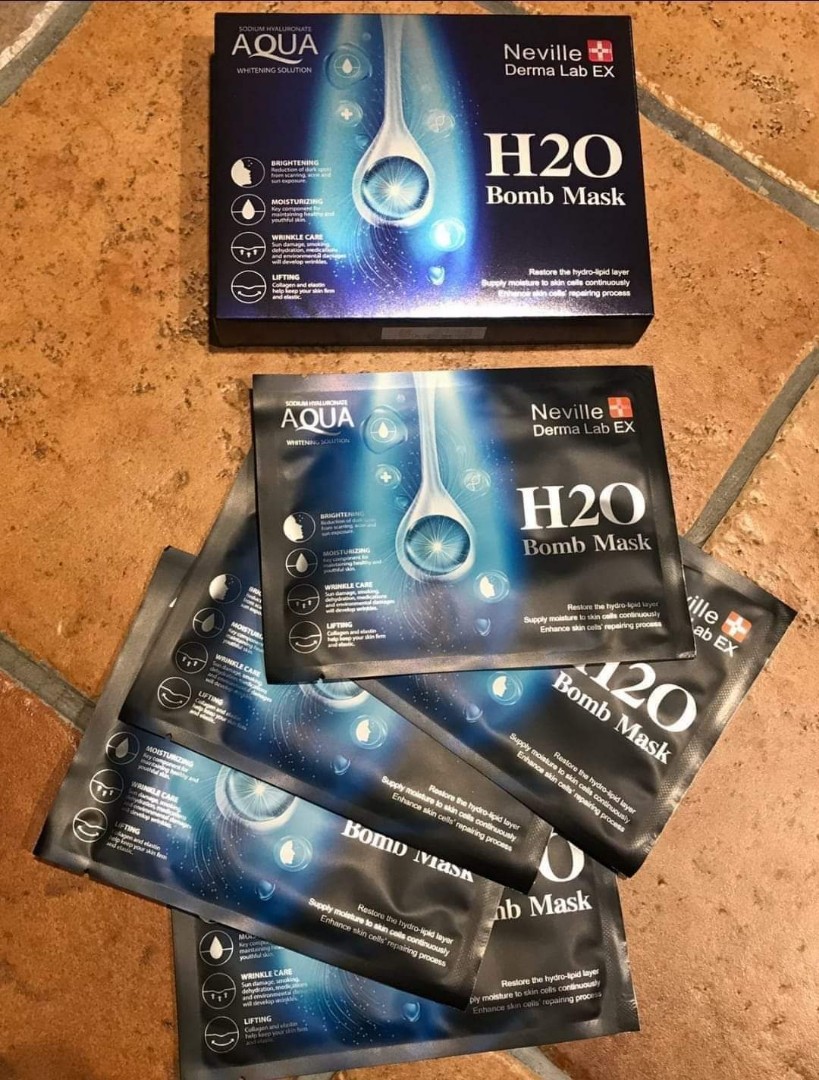 Neville H2O paper mask, 美容＆個人護理, 健康及美容 - 皮膚護理, 面部 - 面部護理 - Carousell