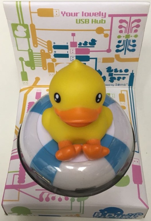 New B. Duck USB hub . 全新 B.Duck 小黃鴨四口擴展座/擴充座, 手提電話, 電話＆平板電腦配件, 充電器及電線 ...