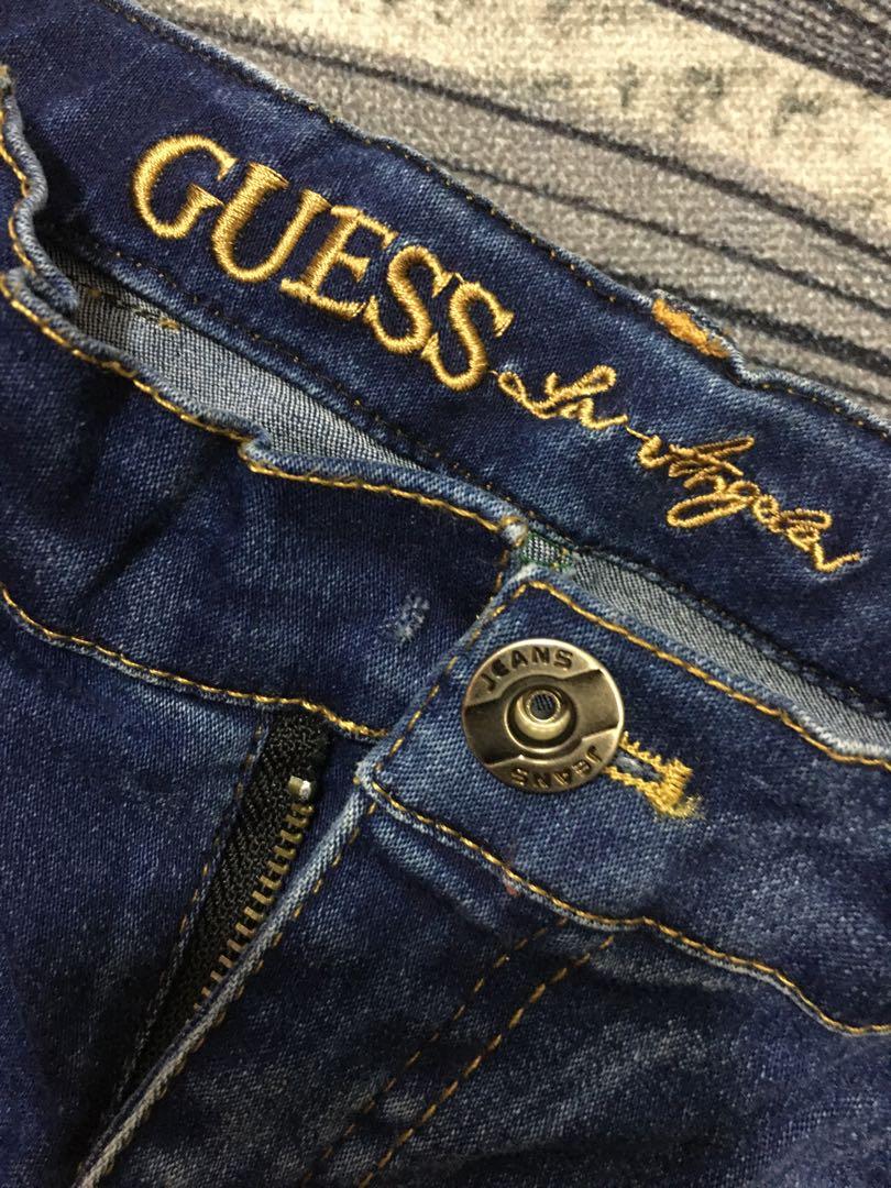 Original Guess Ripped Jeans, Babies & Kids, Babies & Kids Fashion on ...