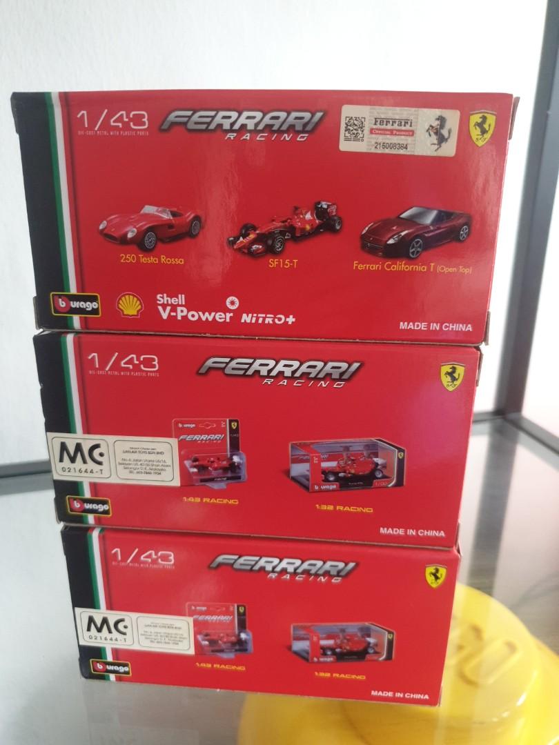 Shell Farrari (Burago), Hobbies & Toys, Toys & Games on Carousell