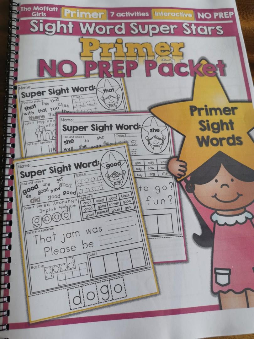 Super Sight words practises from k1 to primary school, Hobbies & Toys ...