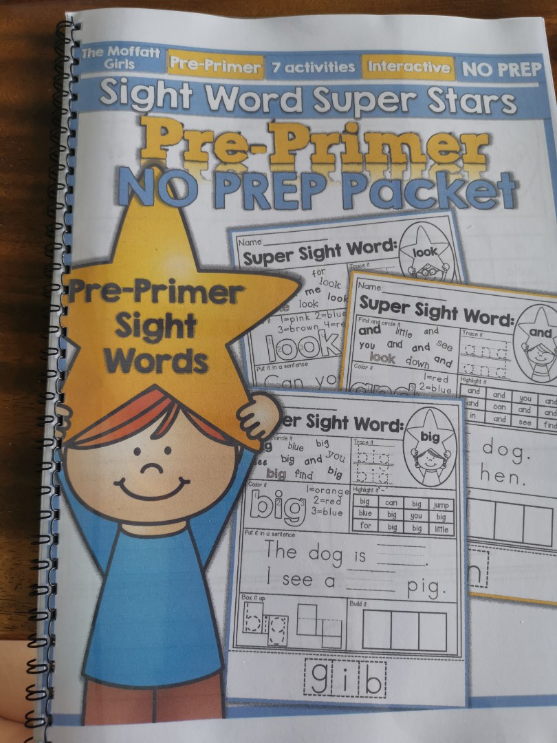 Super Sight words practises from k1 to primary school, Hobbies & Toys ...