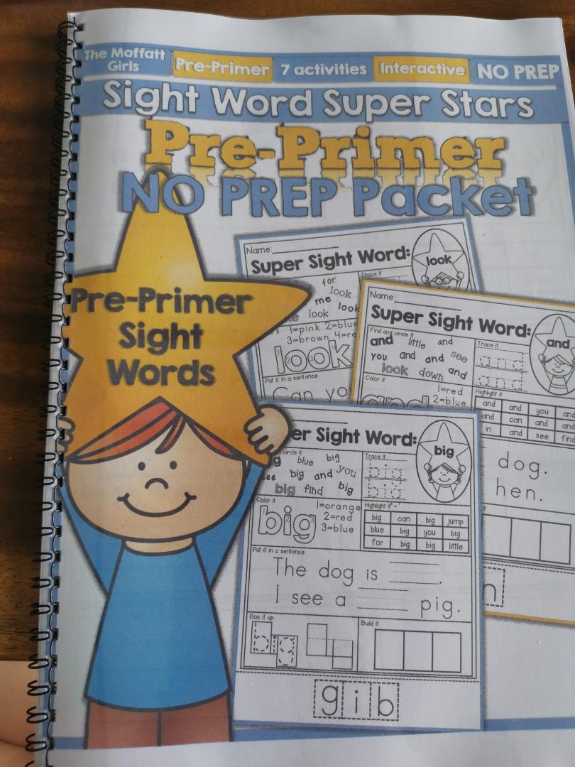 Super Sight words practises from k1 to primary school, Hobbies & Toys ...