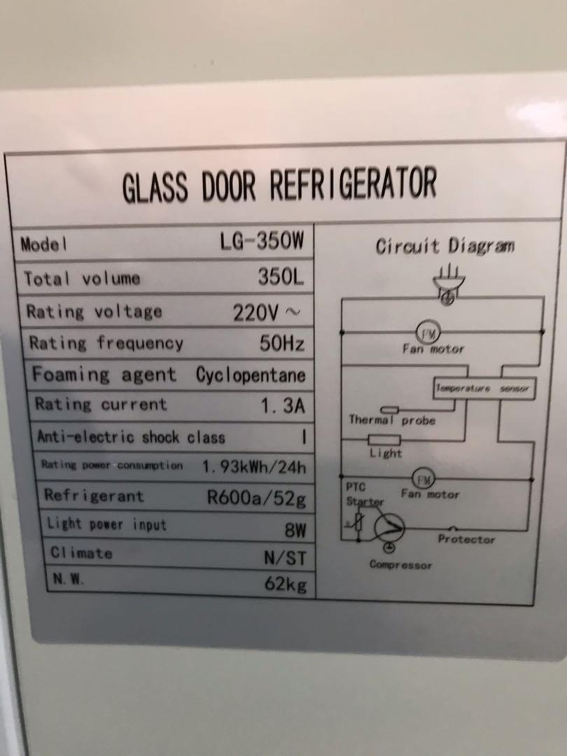 Display Chiller 350L, TV & Home Appliances, Kitchen Appliances ...