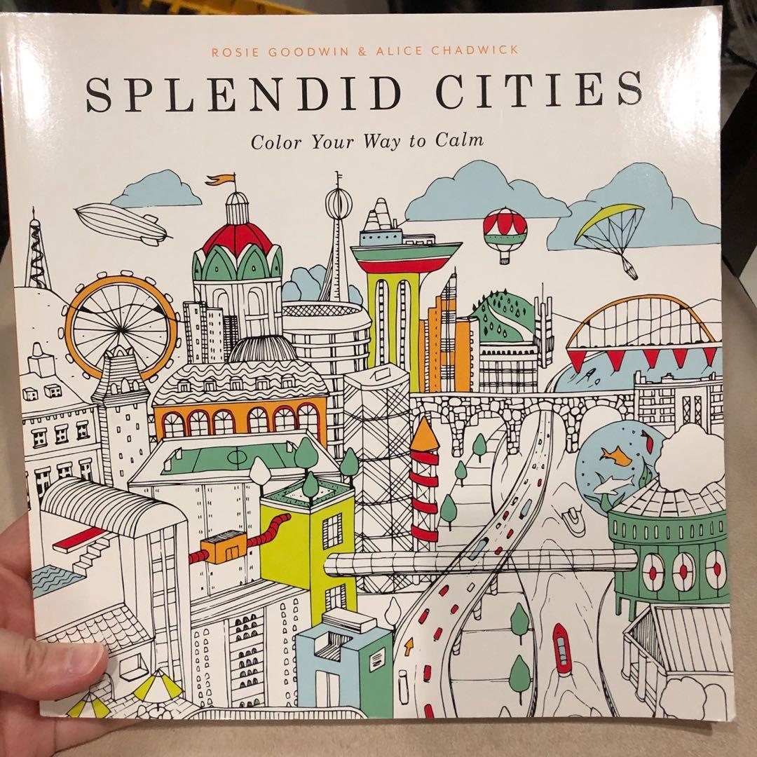 splendid cities coloring pages for kids