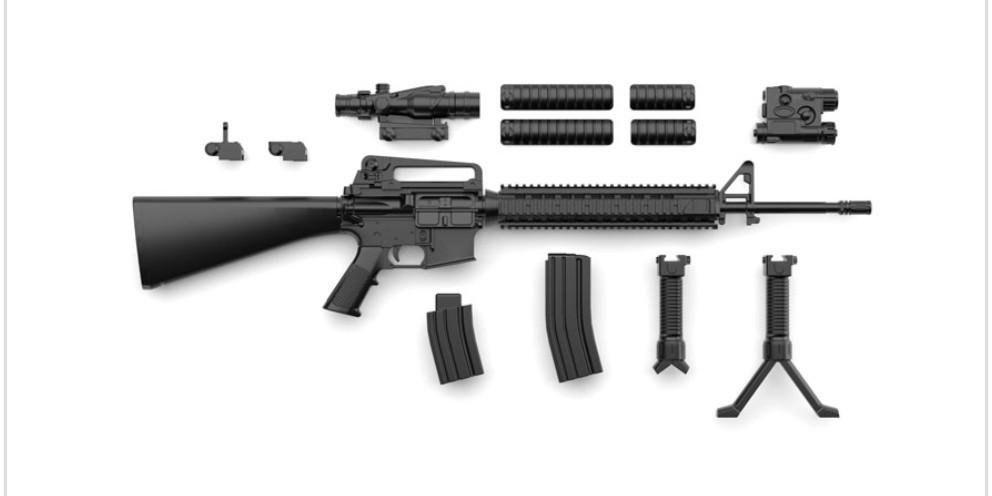 [STOCK] 1/12 Scale Military Series - Little Armory LA056 M16A4 Type ...