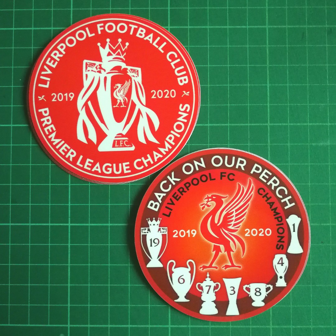 Waterproof Stickers. 85mm Diameter. Liverpool Football Club. Premier ...