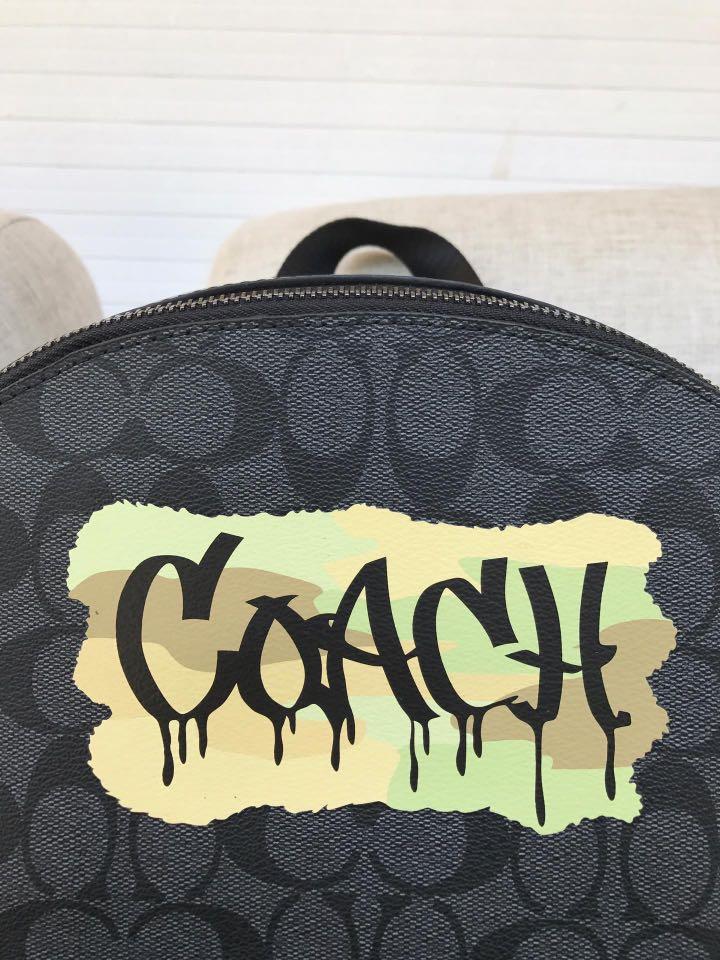 WEST BACKPACK IN SIGNATURE CANVAS WITH GRAFFITI (COACH F31295), Luxury ...