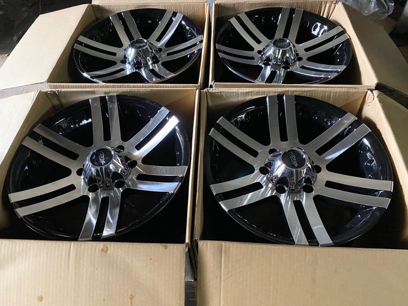 17" Mb wheels Vortex Blackpolish code A308 Mags 6Holes pcd 139 bnew ...