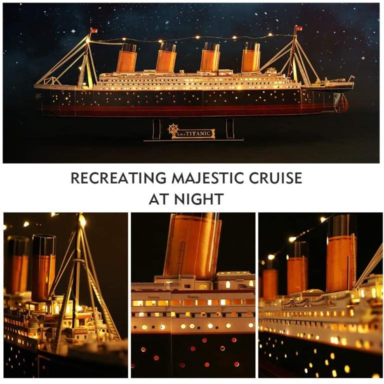 3D LED Puzzles of RMS Titanic 266 Pieces - Beautiful and Majestic ...