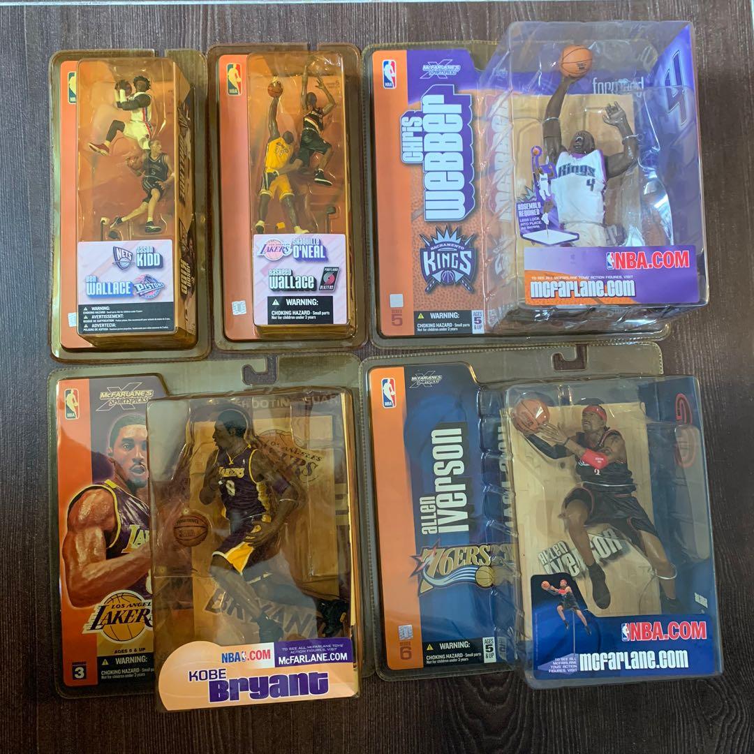 絕版 McFarlane x NBA (Kobe Bryant/Allen Iverson/Chris Webber/Jason Kidd/O ...